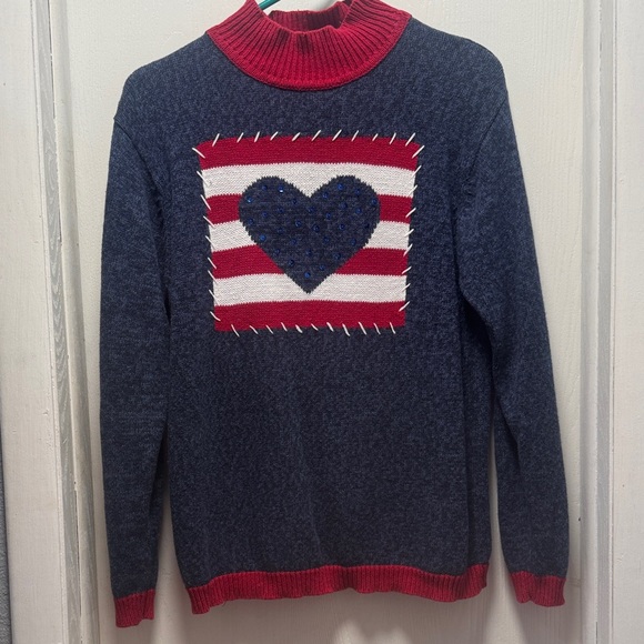 Tiara International | Sweaters | Tiara Collection Heart Sweater | Poshmark